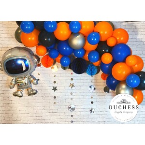 Out of This World Space Balloon and Honeycomb Garland Kit 60pc ...
