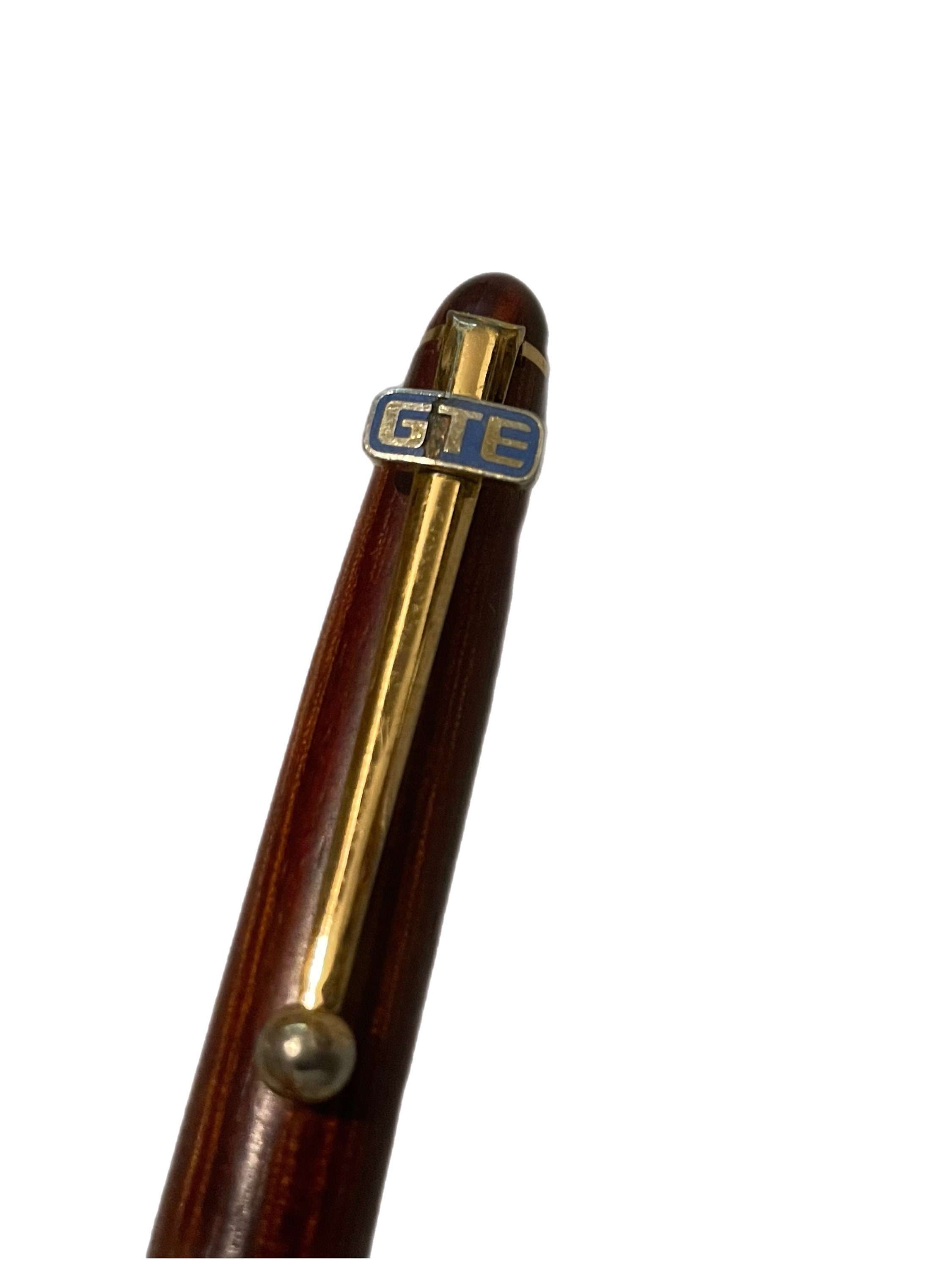 Vintage GTE Phone Company Logo Wood Pen as is Untested - Etsy