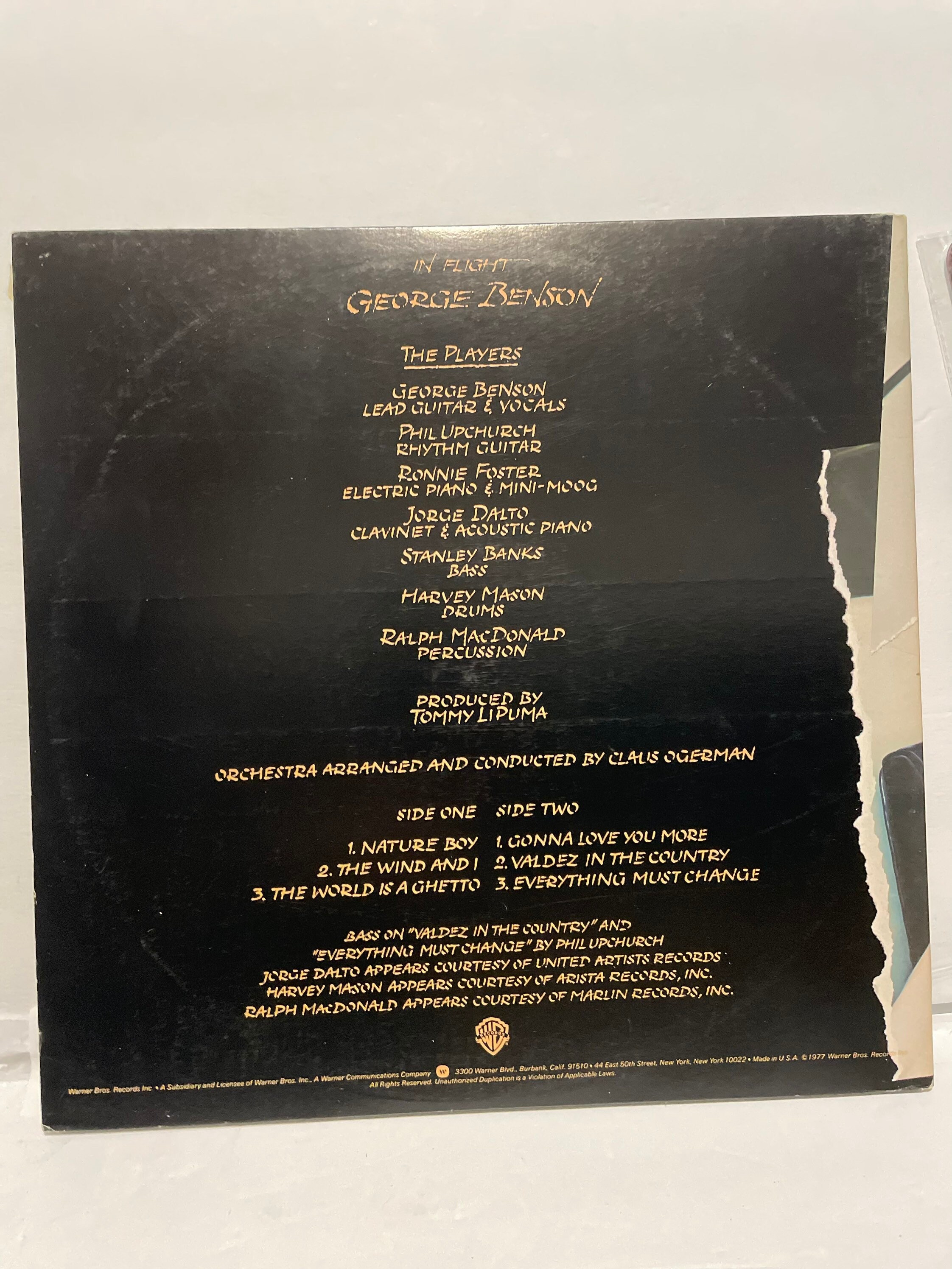 Vintage 1970’s Music George Benson “in Flight” Vinyl Record 70’s Jazz ...