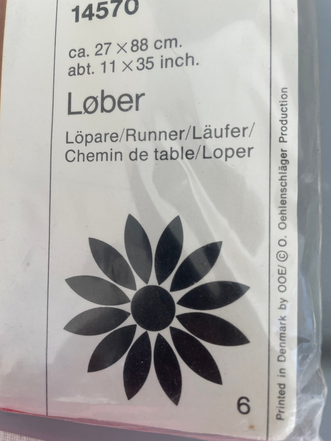 Denmark Danish Design Table Runner Kit New Sealed 35 X 11 Inches or ...