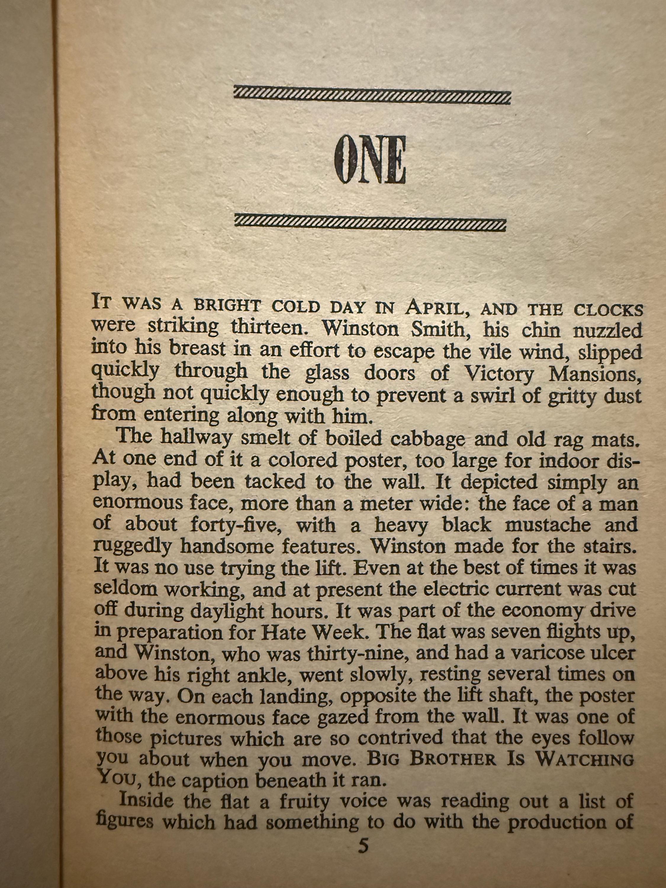 George Orwell 1984 Signet Classic Paperback a Little Underlining - Etsy