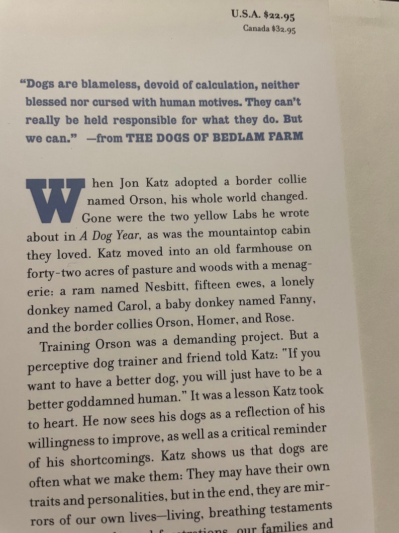The Dogs of Bedlam Farm First Edition Adventure With 3 Dogs 2 Donkeys ...