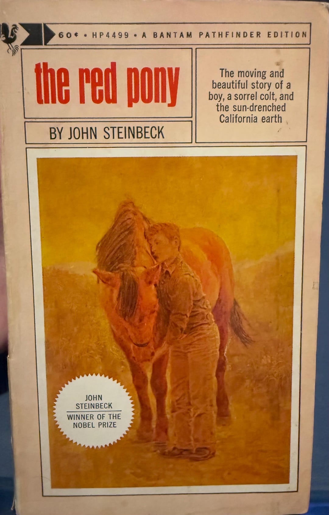 John Steinbeck the Red Pony 1966 Bantam Paperback Some Red Underlining ...
