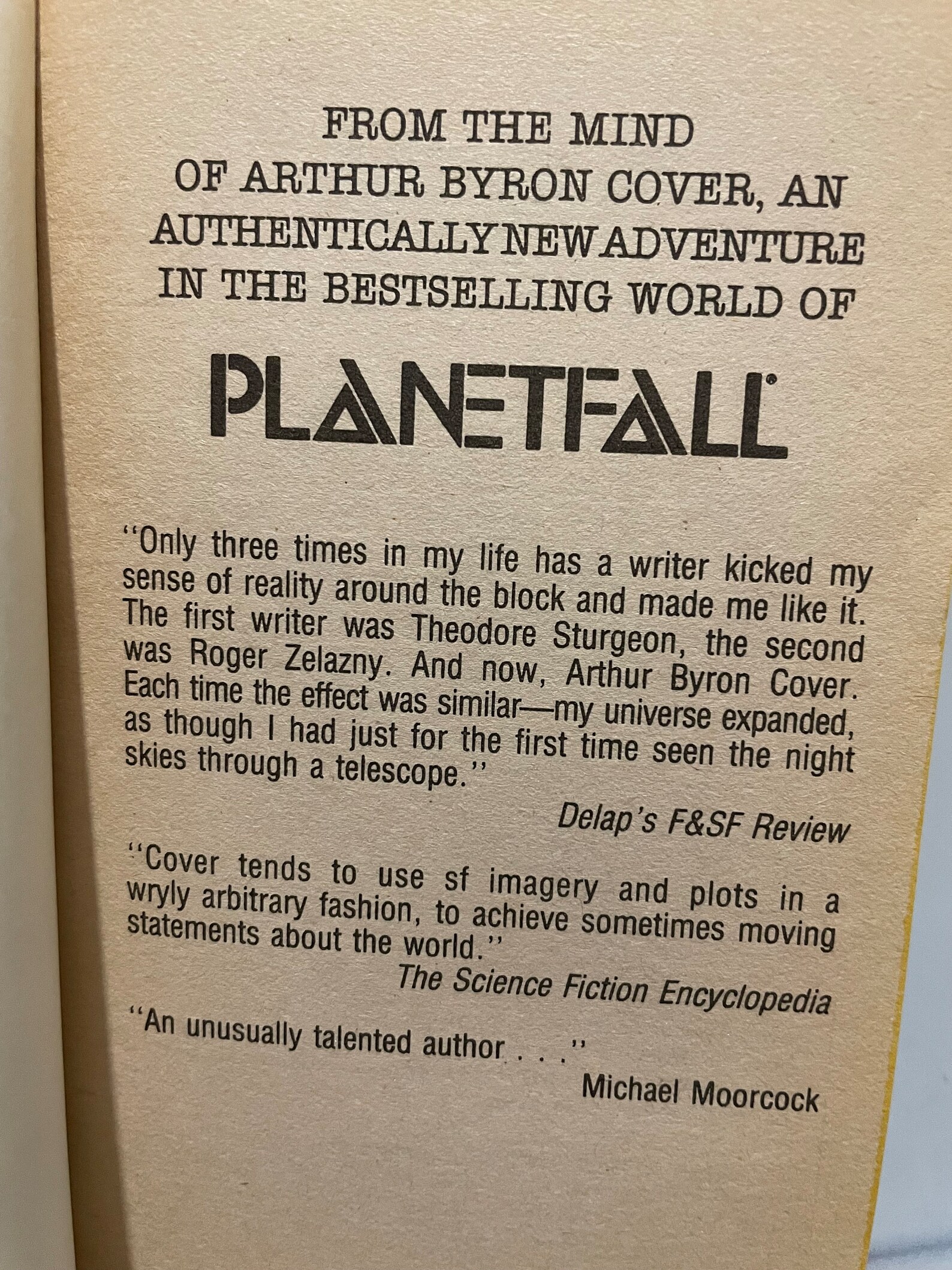 Planetfall Sci Fi Science Fiction by Byron Cover Vintage 1980’s - Etsy