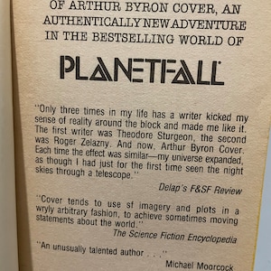 Planetfall Sci Fi Science Fiction by Byron Cover Vintage 1980’s - Etsy
