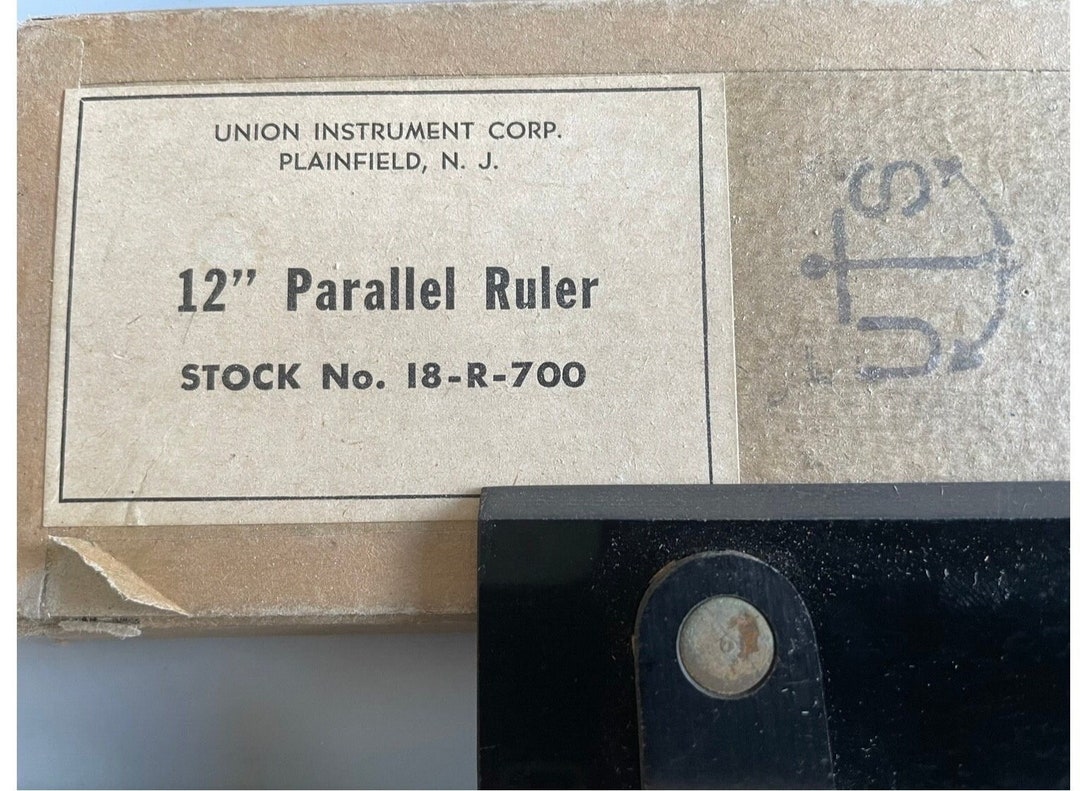 Naval US Navy Parallel Ruler Buships 1947 With Rare Original Box and ...