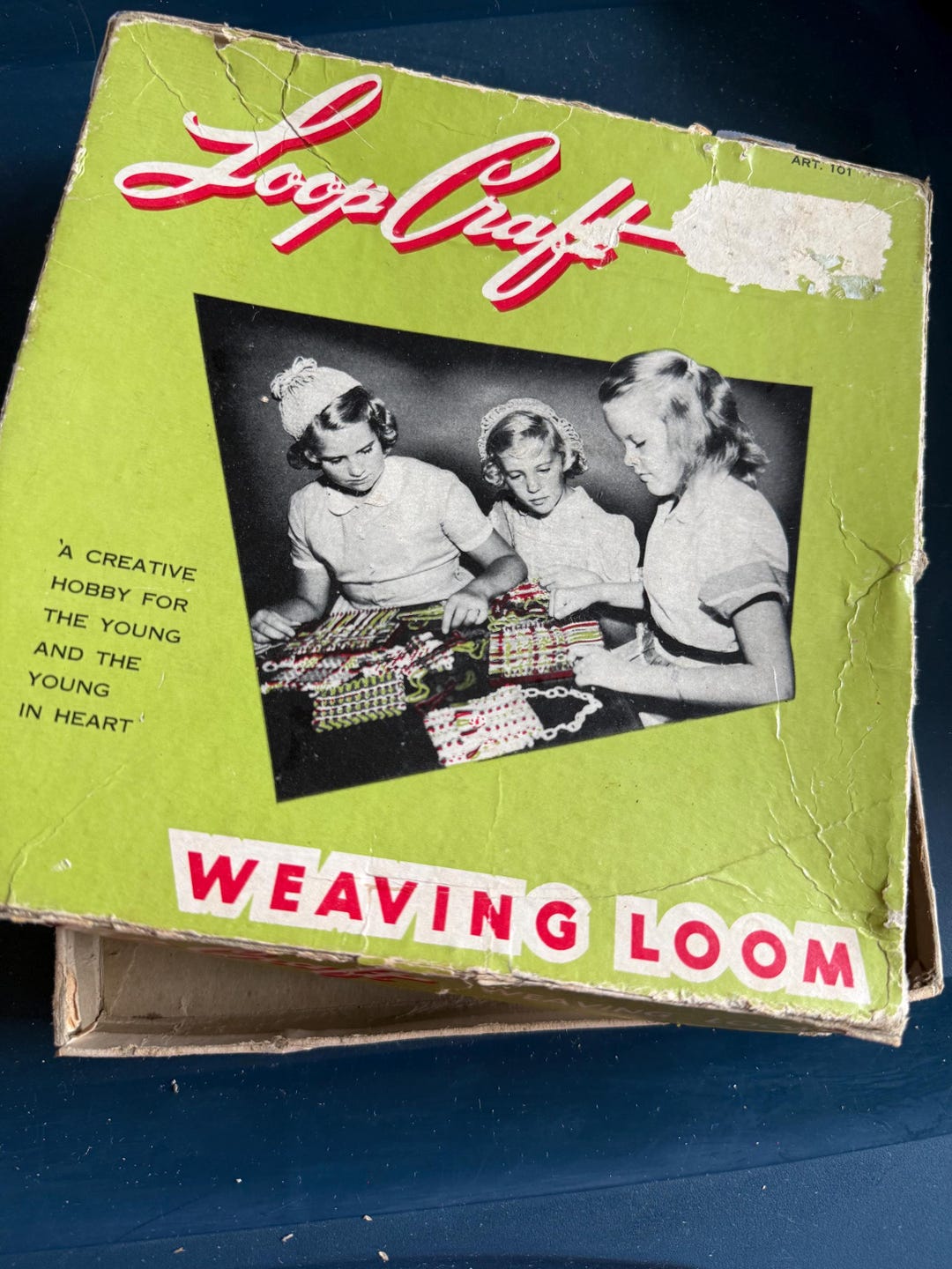 Weaving Loom Loop Craft Metal Square and Priceless Photos on Booklet No ...