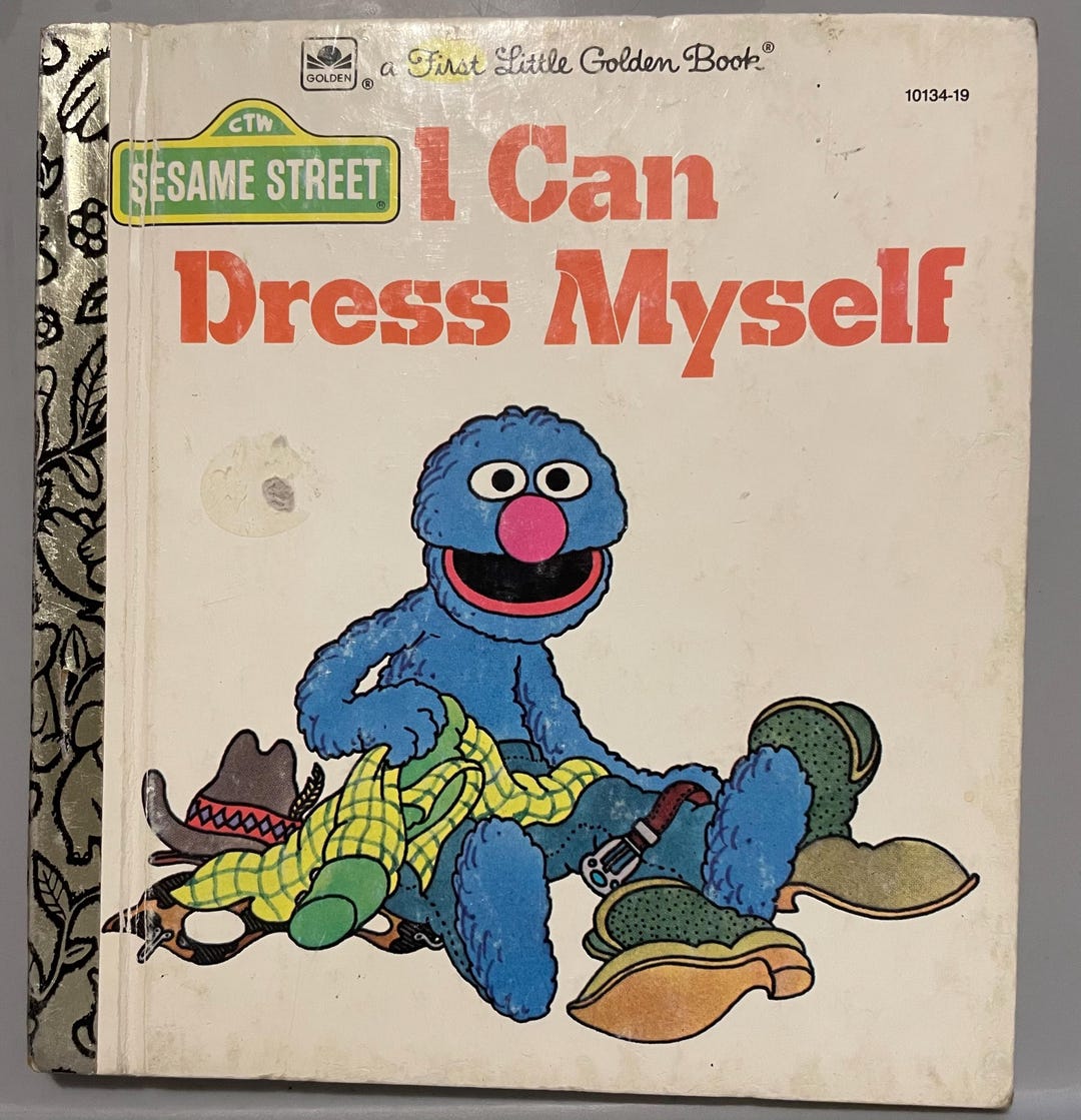 I Can Dress Myself Sesame Street A Little Golden Book - Etsy