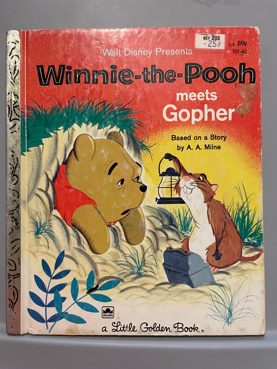 Winnie the Pooh Meets Gopher Golden Book 1982 - Etsy