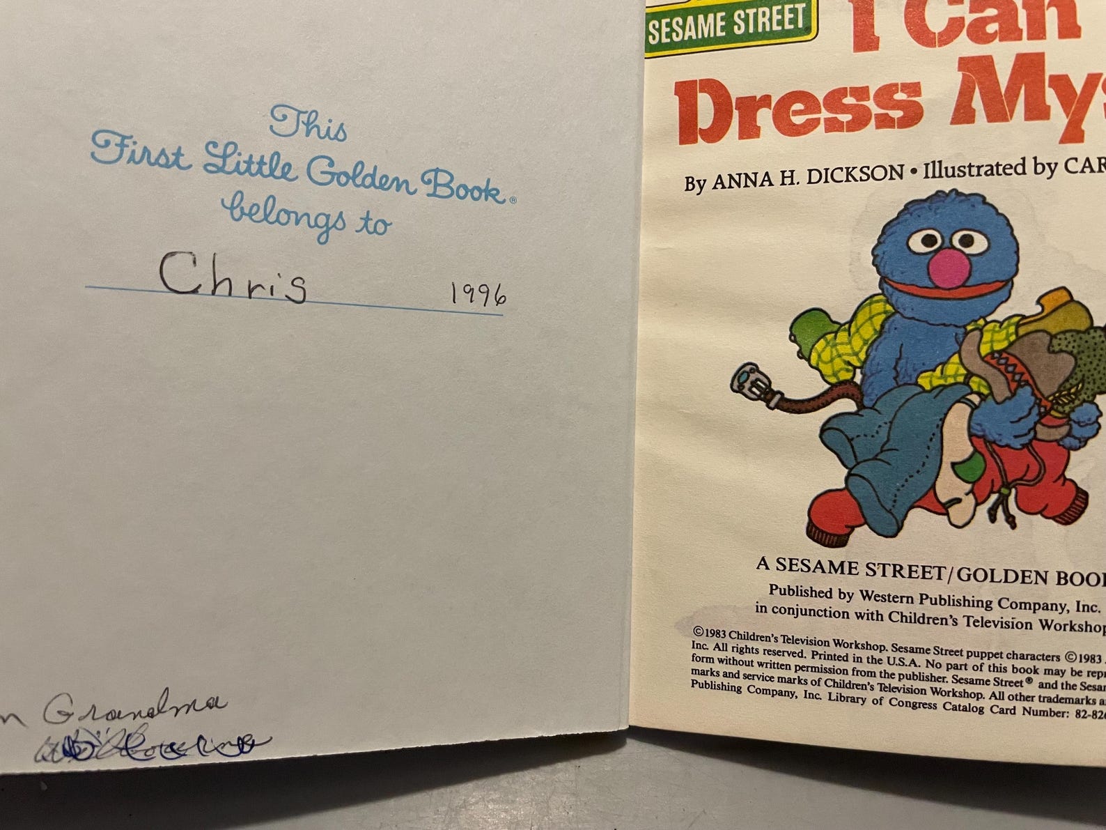 I Can Dress Myself Sesame Street A Little Golden Book - Etsy