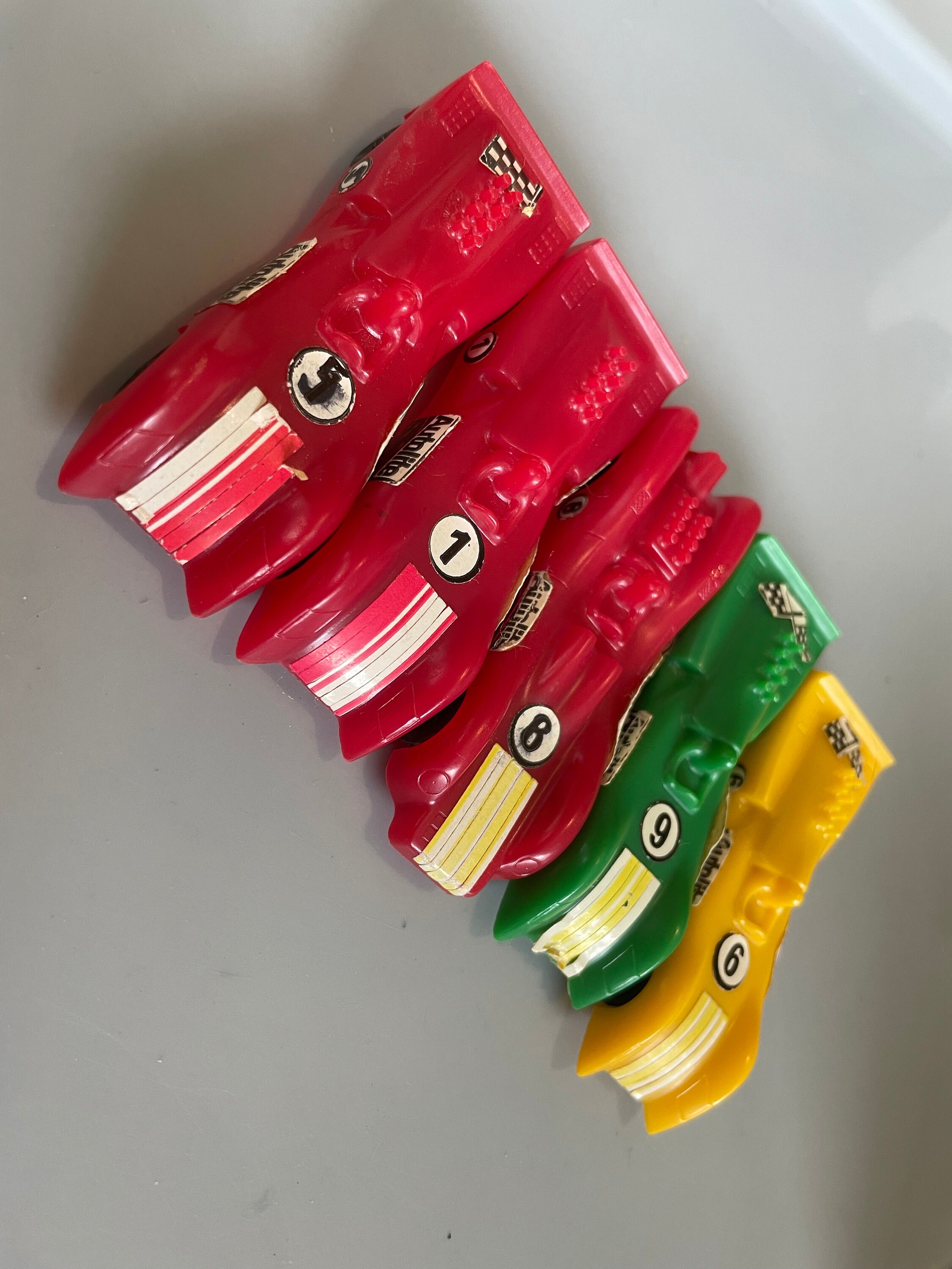 Vintage JVC Plastic Race Cars Lot of 6 Cake Topper Post Cereal Premium ...