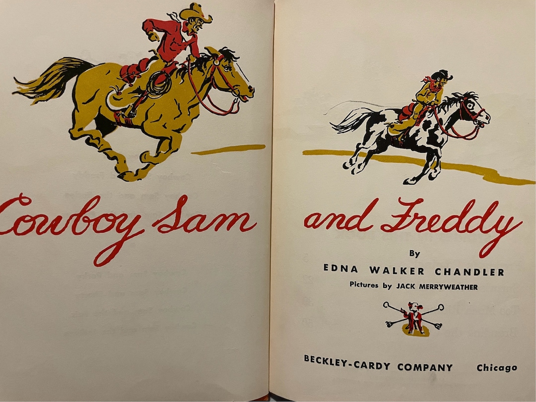 Cowboy Sam and Freddy Horses Cowboys Calves Calf Riding Vintage 1951 - Etsy