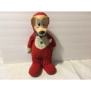 1959 HUCKLEBERRY HOUND 17" PLUSH Knickerbocker Toy. Great Shape for 60 ...