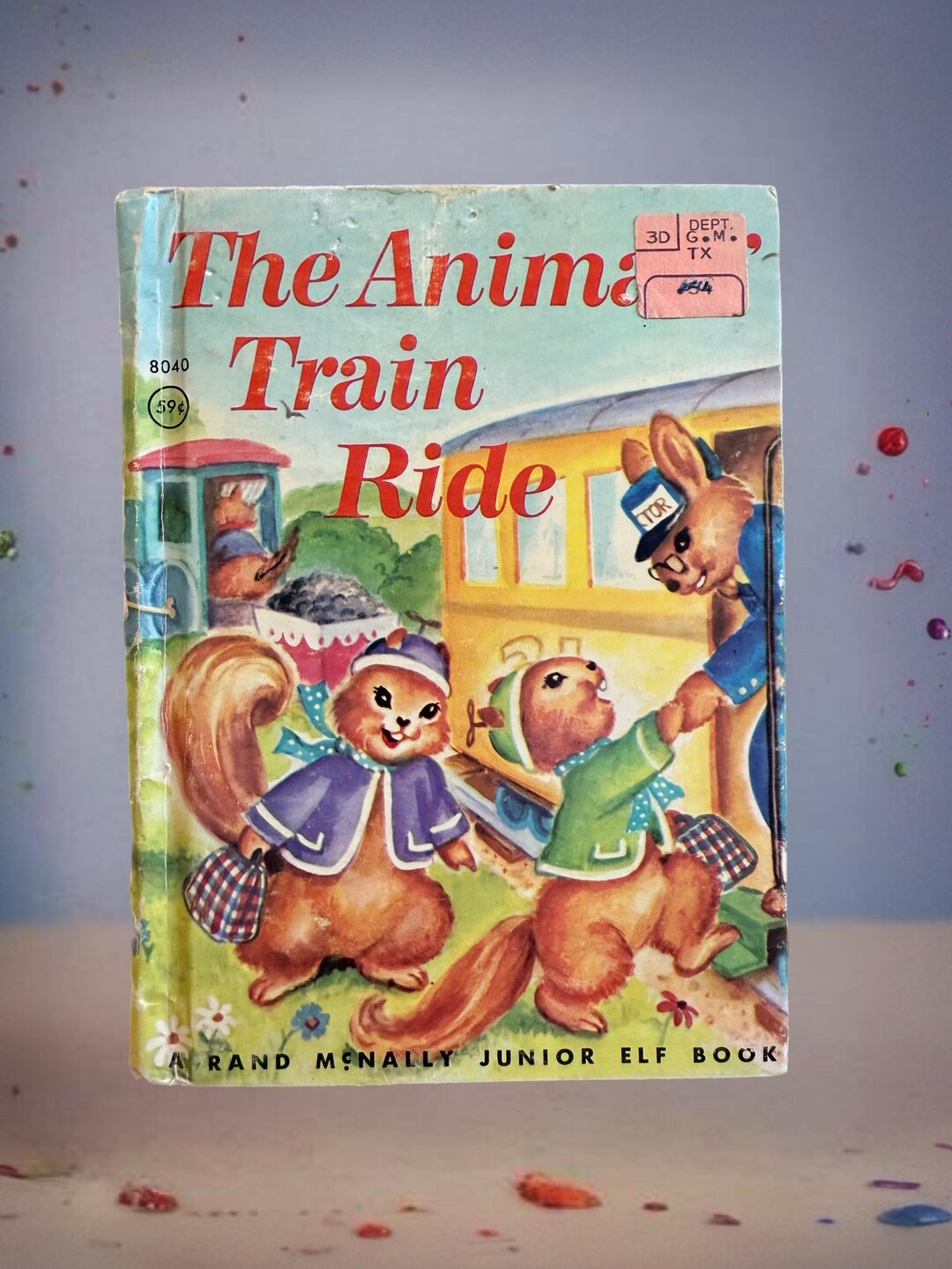 First Edition the Animal Train Ride Rand Mcnally Junior Elf 1953 Good ...