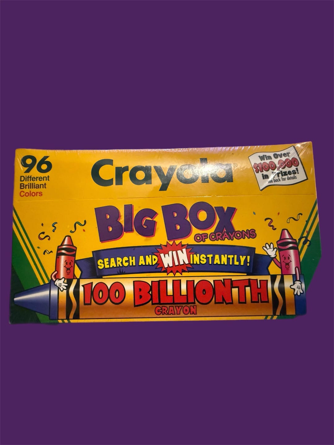 Crayola Crayons Big Box 96 Built-in Sharpener Unused NEW OLD Stock ...