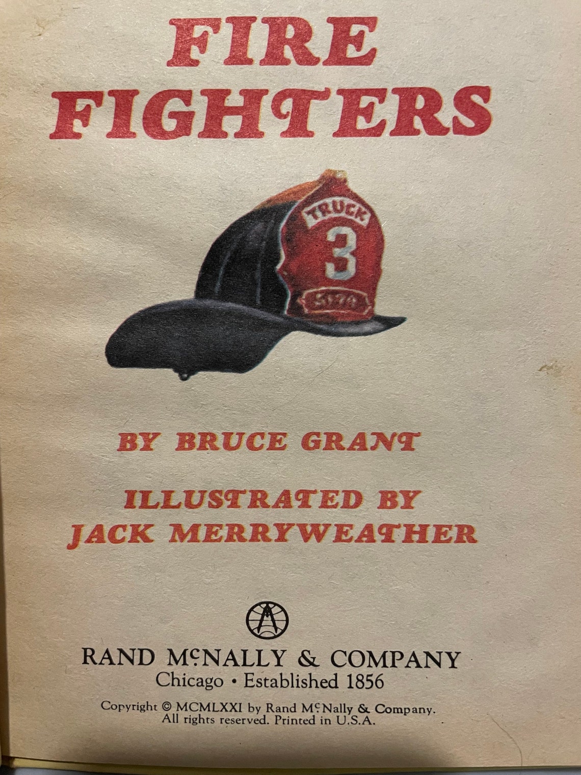 Firefighters Elf Book Vintage 1971 Fire Engines Trucks Firemen - Etsy