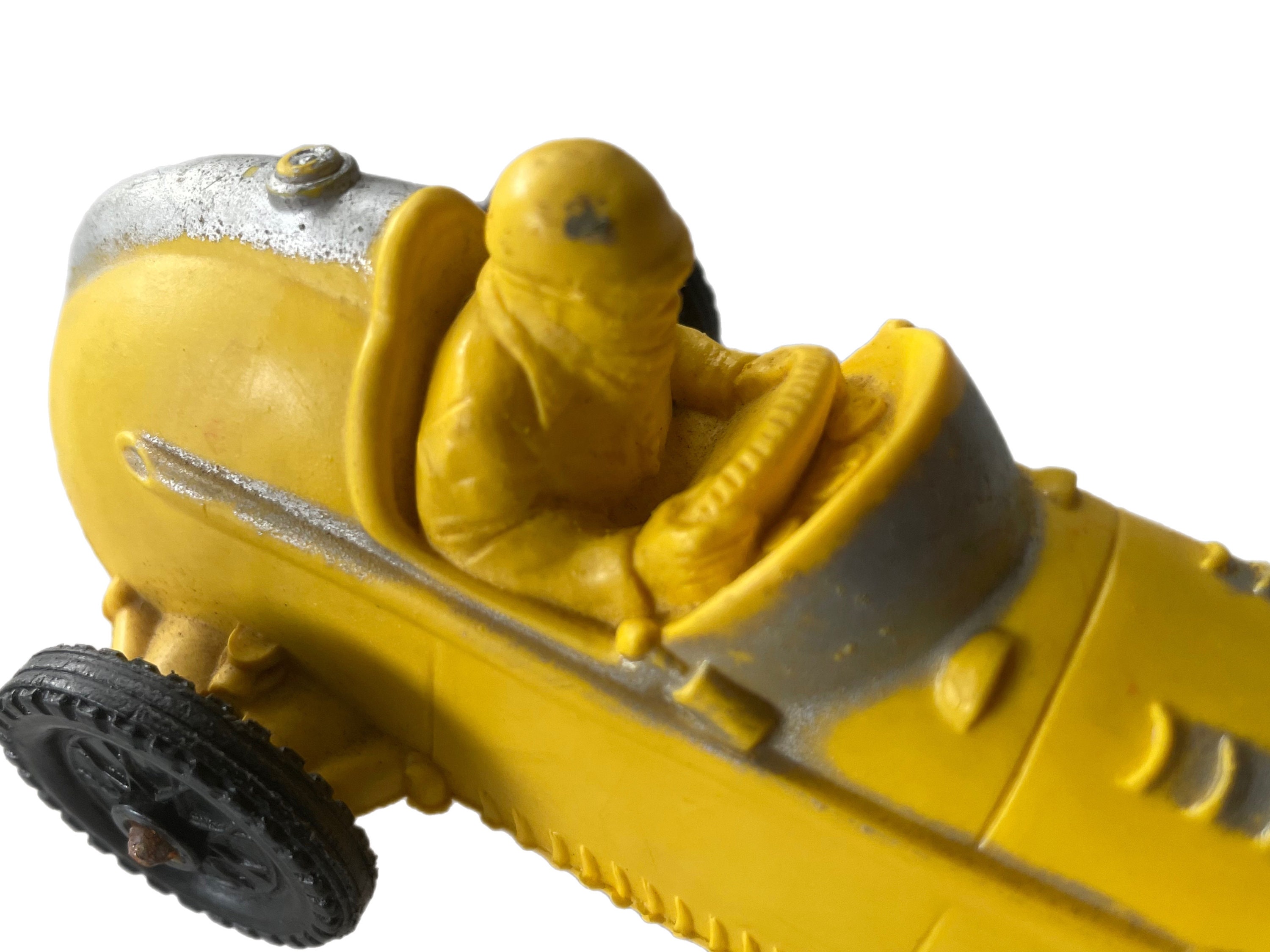 Auburn Vintage Rubber Yellow Indy Race Car Toy With Driver - Etsy