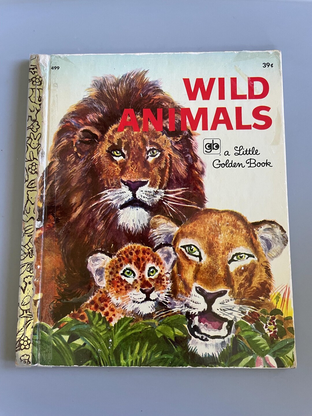 Vintage Golden Book Wild Animals Tape on Spine - Etsy