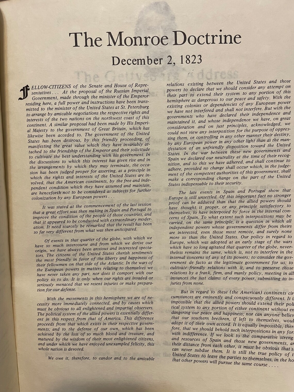 The Freedom Collection Monroe Doctrine Declaration of Independence ...