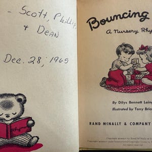 Bouncing Bear A Nursery Rhymer a 1945 Elf Book - Etsy