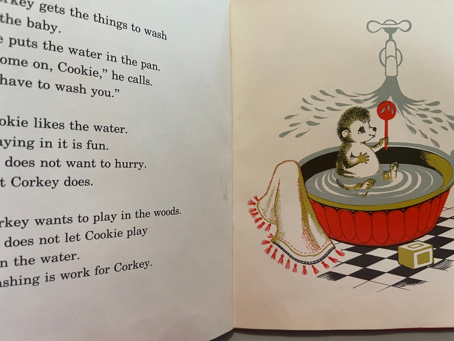 Corkey the Hedgehog Hides MCM 1960 Read for Fun Series - Etsy