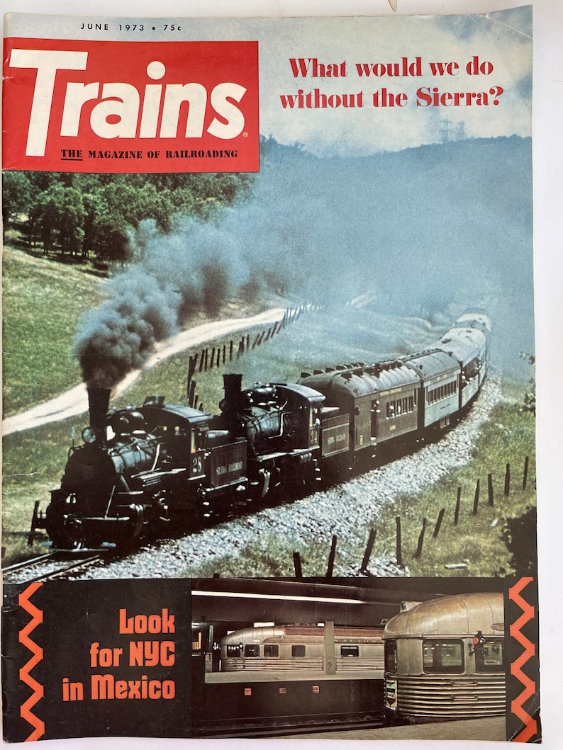 Vintage Trains the Magazine of Railroading June 1973 Nice Condition - Etsy