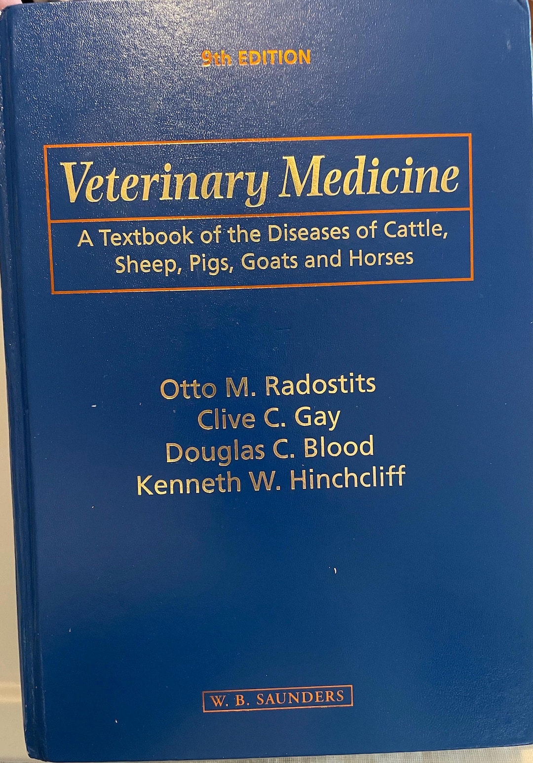 Veterinary Medicine A Textbook of the Diseases of Cattle Sheep Pigs ...