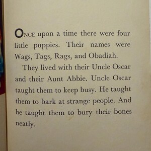 Four Little Puppies Rand Mcnally 1957 Real Dogs Some Tears Smudges and ...