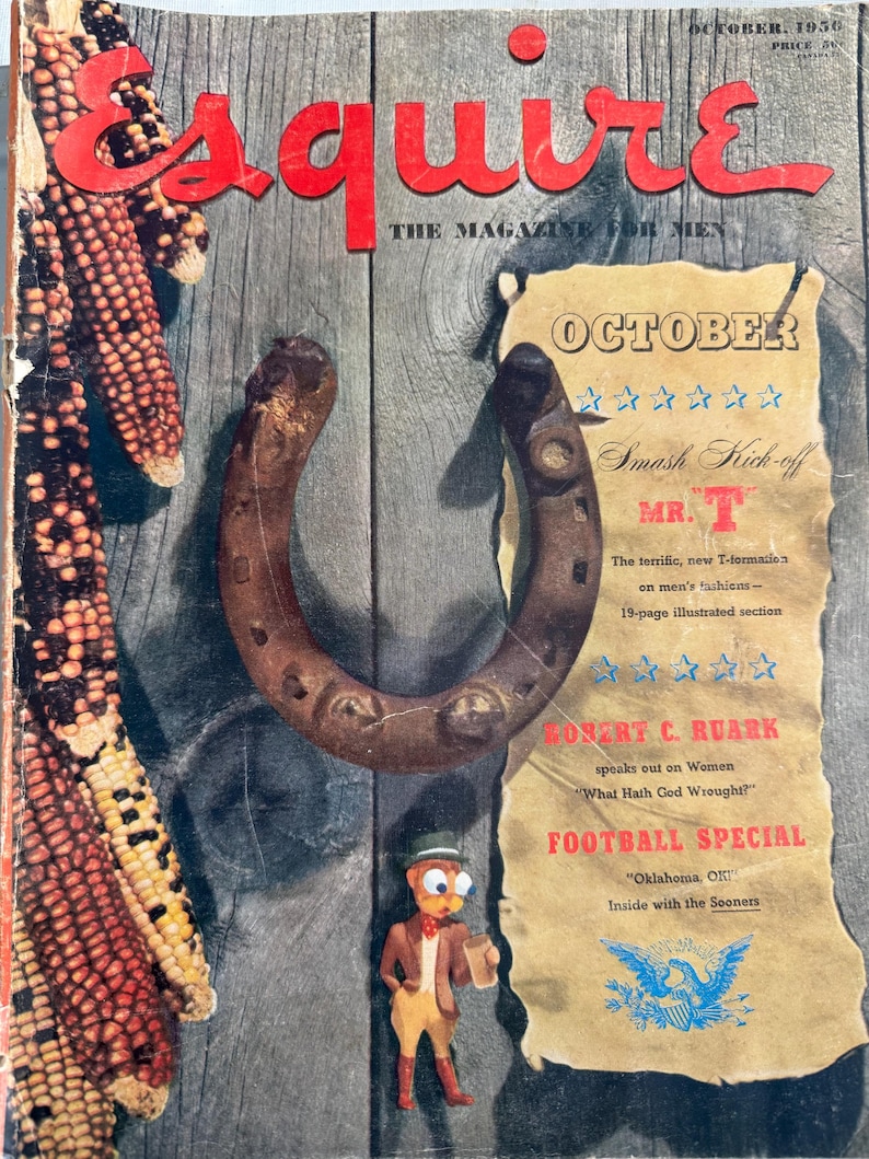 Esquire Magazine Lot 3 Not Perfect Some Page Tears and Cut Outs but ...