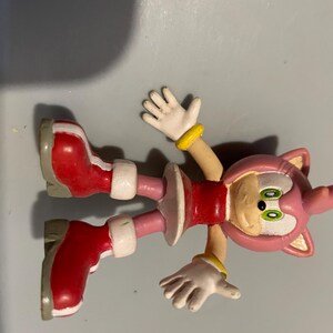 Amy Sonic the Hedgehog Bendable 3 Figure Sonic X Toy Island Vintage ...