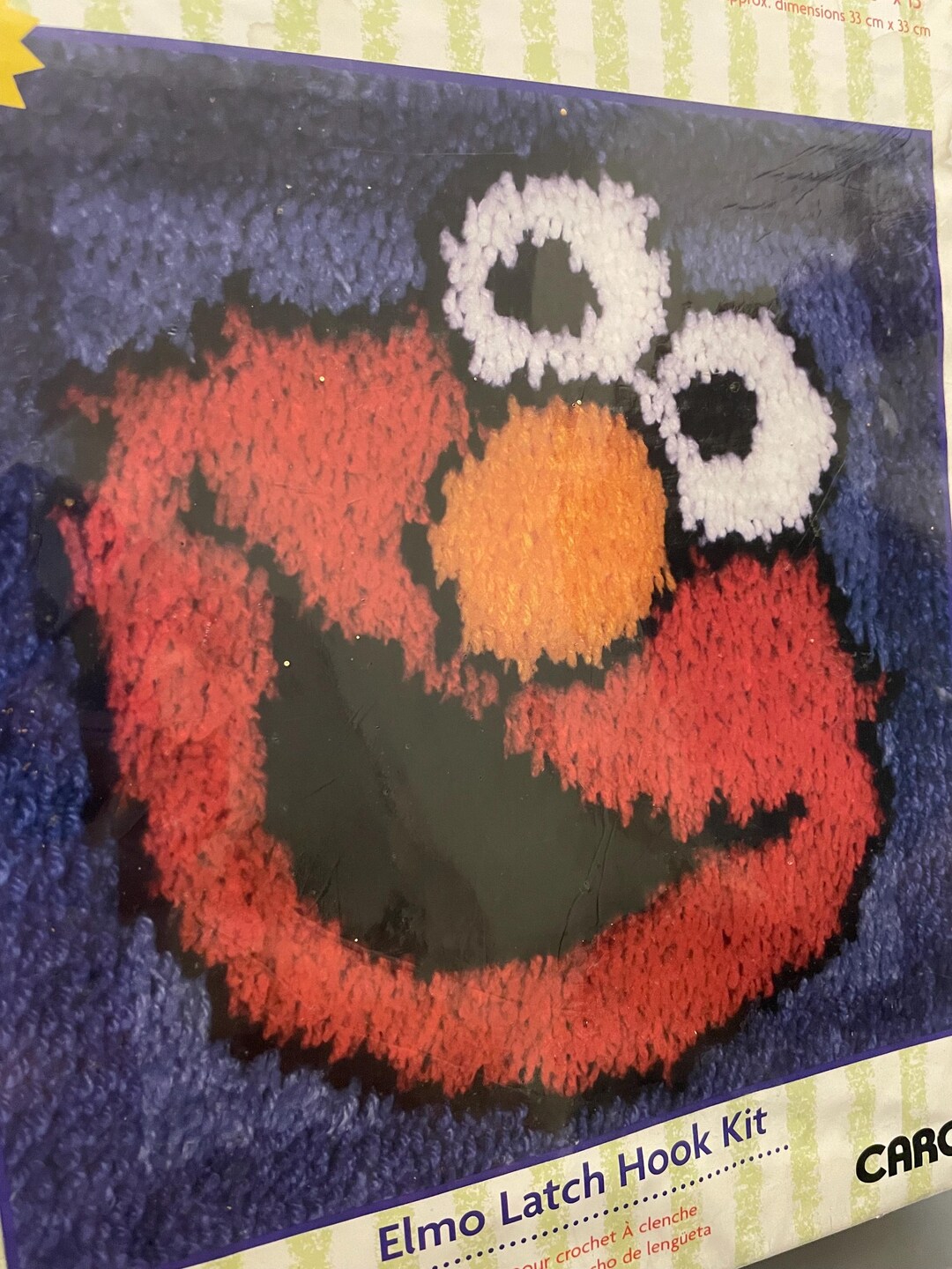 Sesame Street Red Elmo Latch Hook Kit New Old Stock 2003 Sesame ...