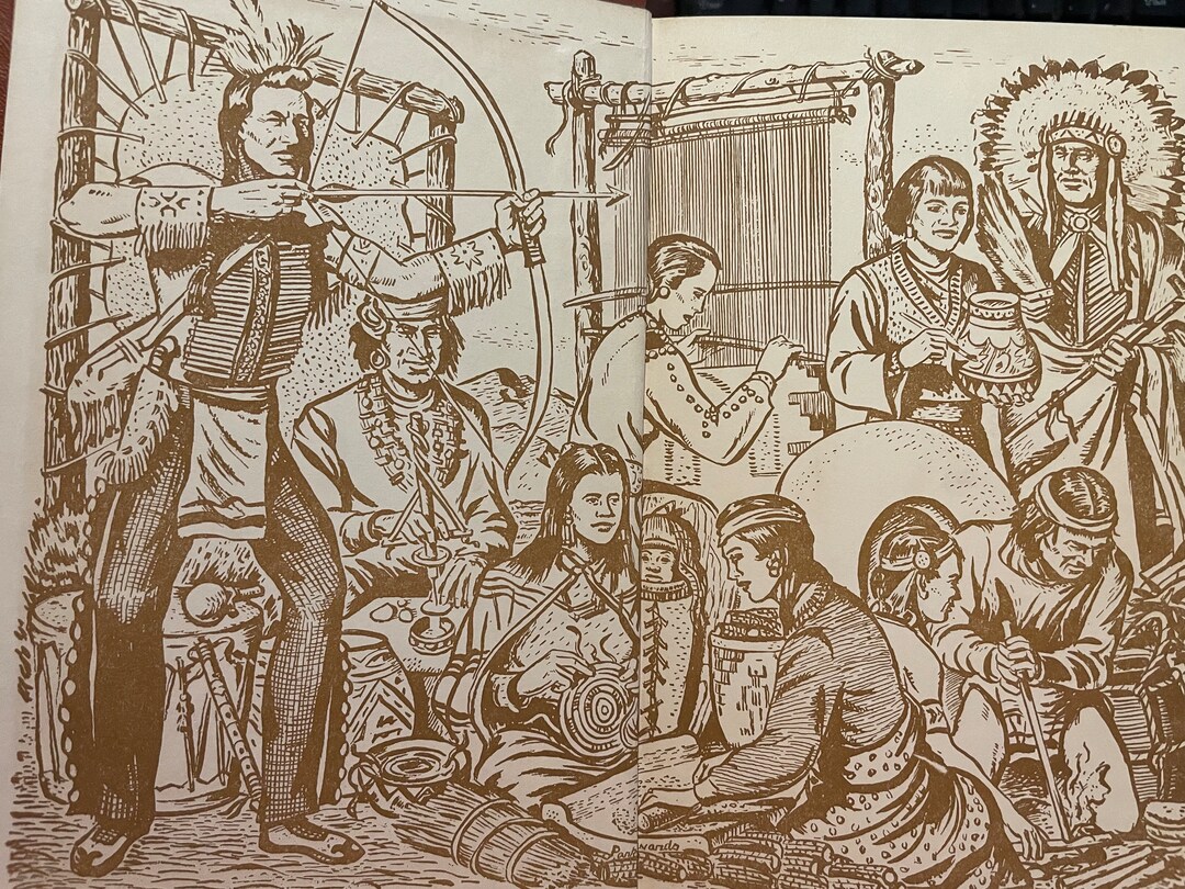 Vintage 1953 the Real Book About Indians by Gotham Garden City Books - Etsy