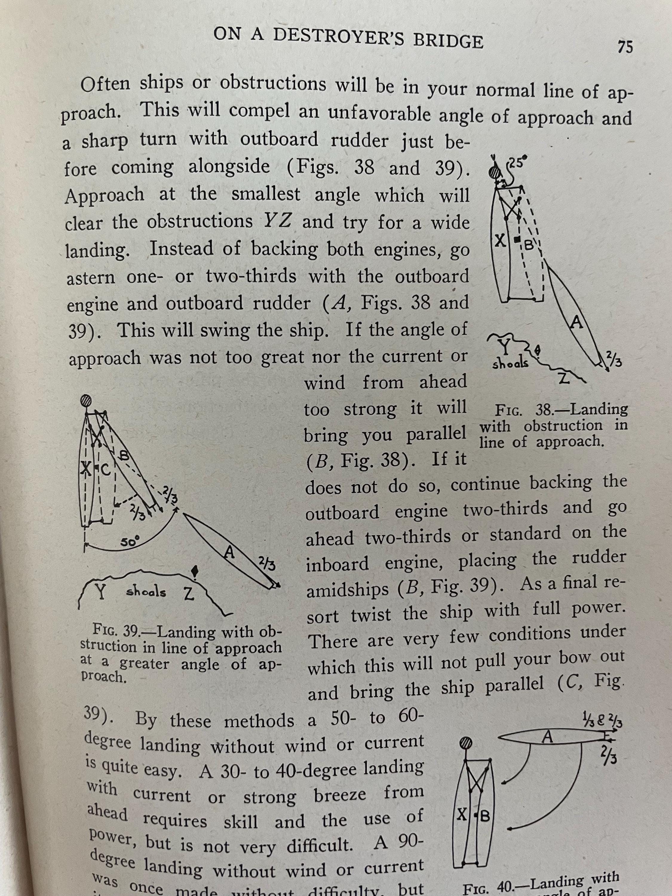 On a Destroyers Bridge United States Naval Academy 1930 Annapolis ...