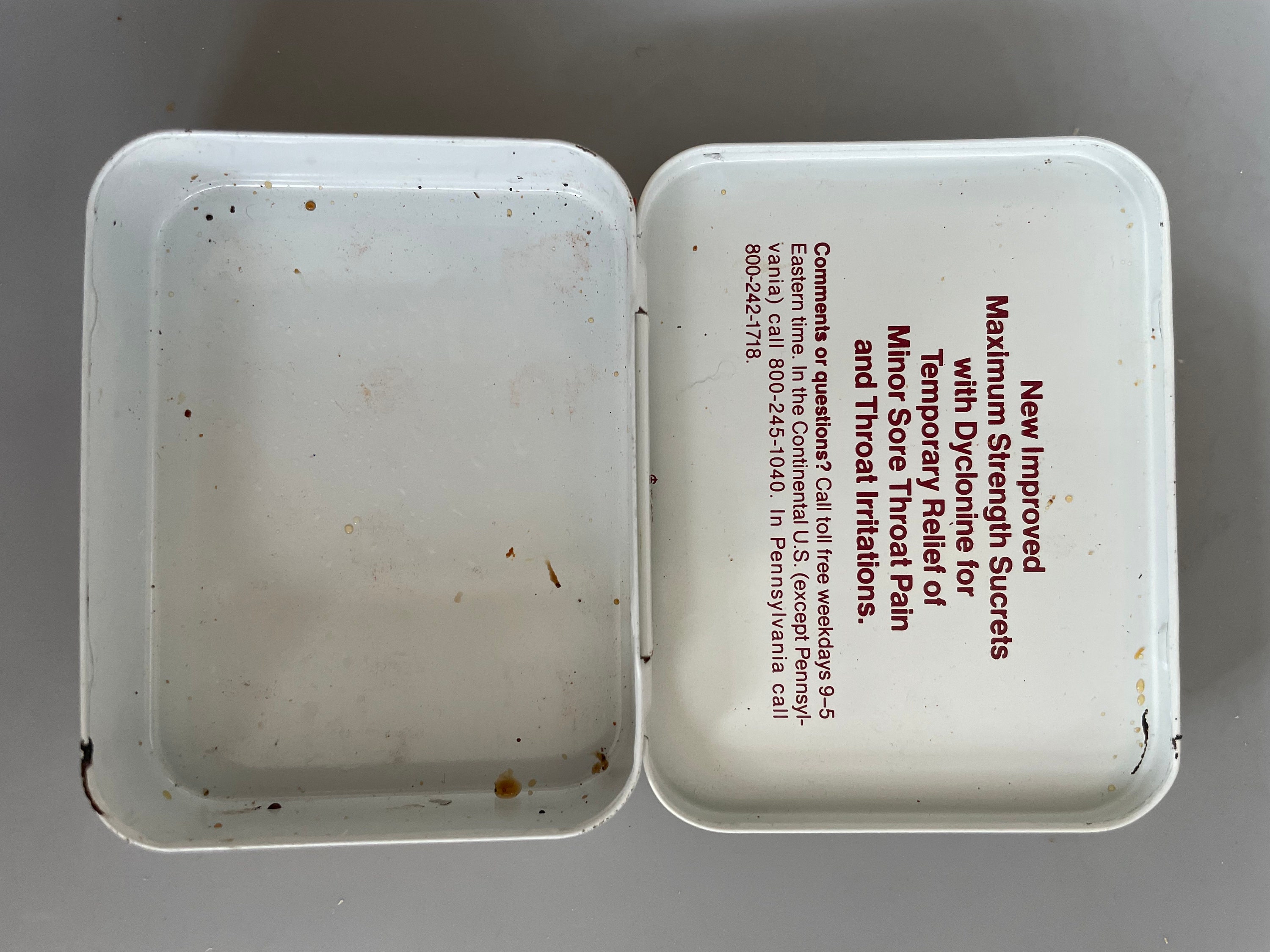 Secrets Sore Throat Lozenges Metal Box - Etsy