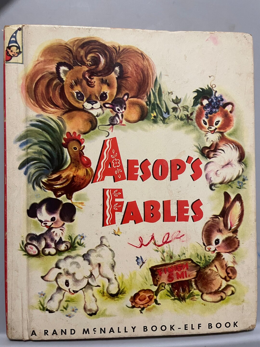 Aesops Fables Elf Book Vintage 1952 Illustrated Animals - Etsy