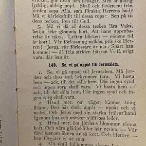The Swedish Sweden Hymnal 1904 Written in Swedish Page Section Not ...