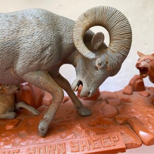 Aurora Plastic 1962 Big Horn Sheep & Bobcat - Etsy