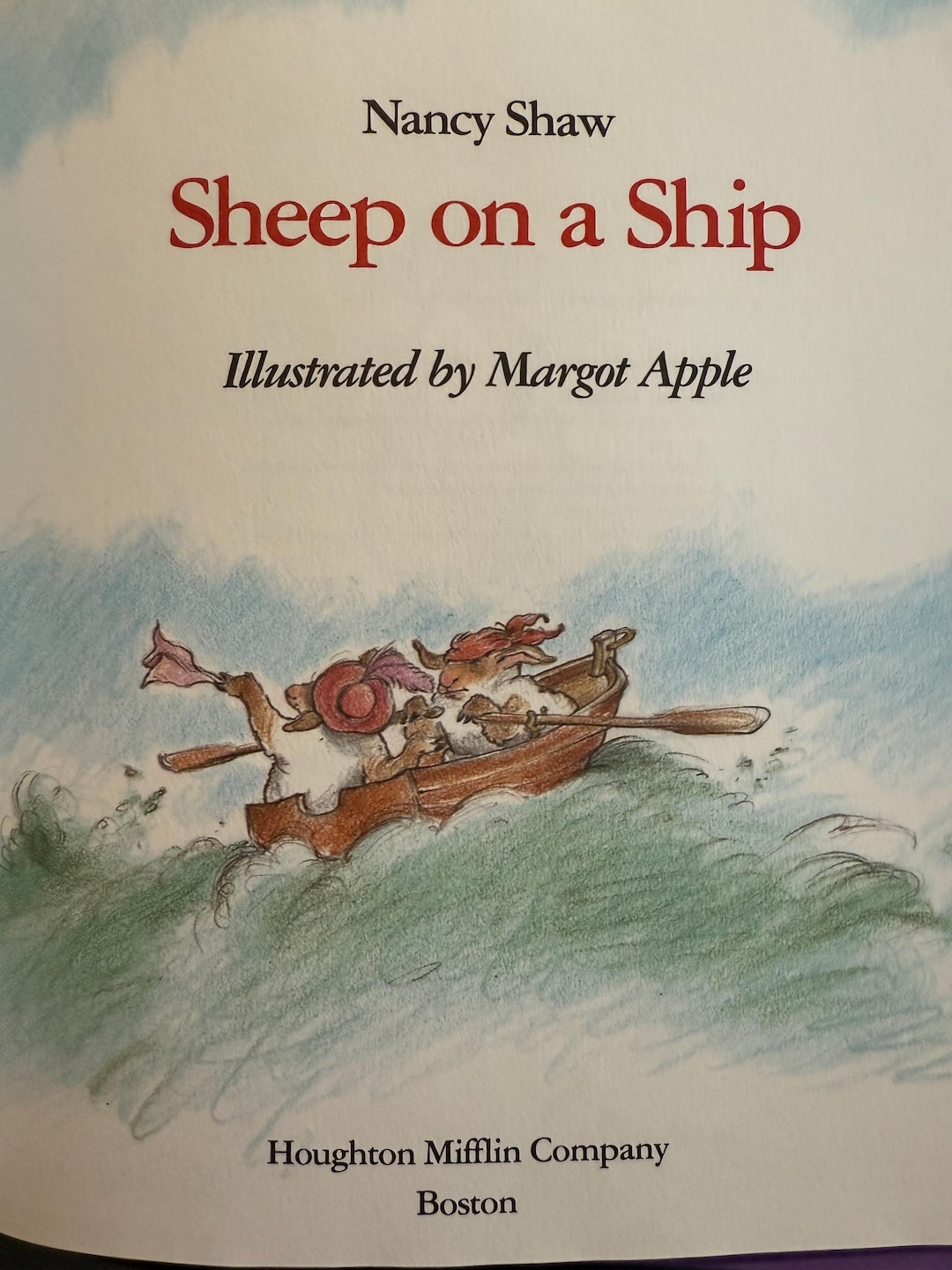 Sheep on a Ship by Nancy Shaw Illustrated by Margot Apple - Etsy