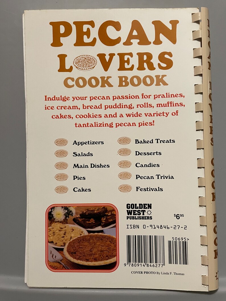 Pecan Lovers Cookbook Unique Recipes Using Pecan Nuts Etsy