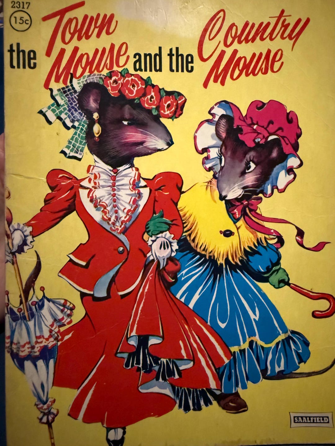 The Town Mouse and the Country Mouse Vintage Children’s Book, Saalfield ...