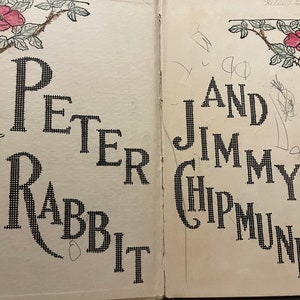 Peter Rabbit and Jimmy Chipmunk 1918 Saalfield Publishing Has Some ...