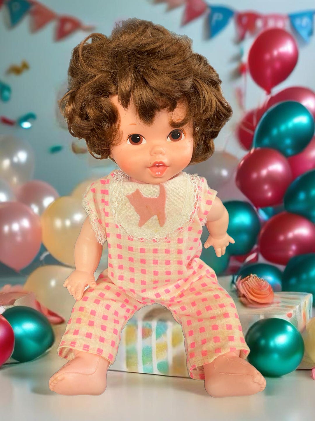 EEGEE Doll Made Hong Kong Brunette Brown Hair - Etsy