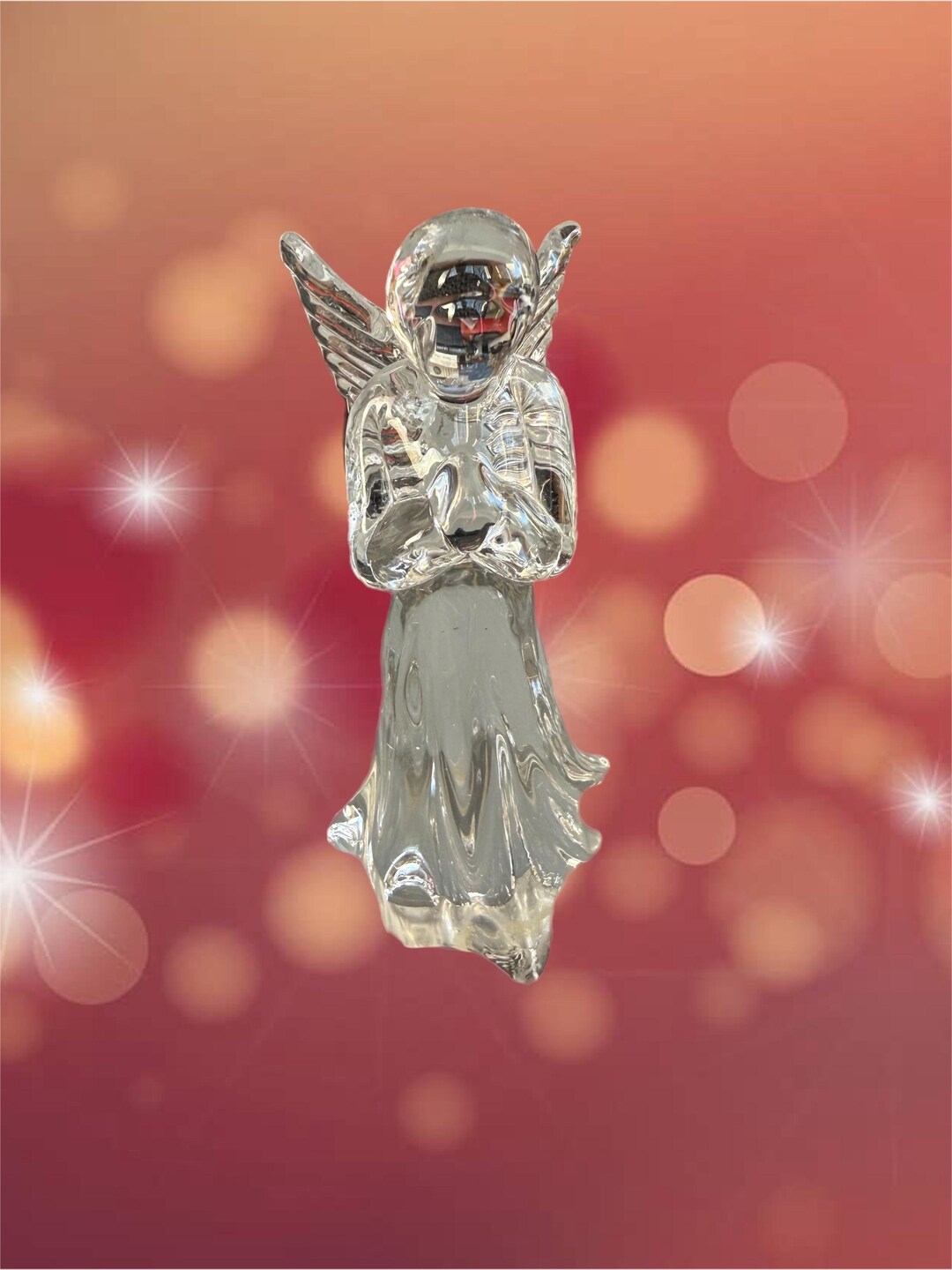 Glass Angel No Chips No Cracks Beautiful for Christmas Table Scape or ...