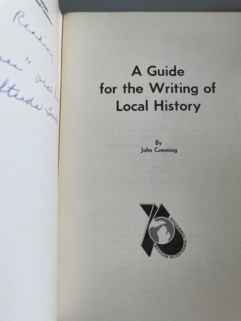 A Guide for the Writing of Local History - Etsy