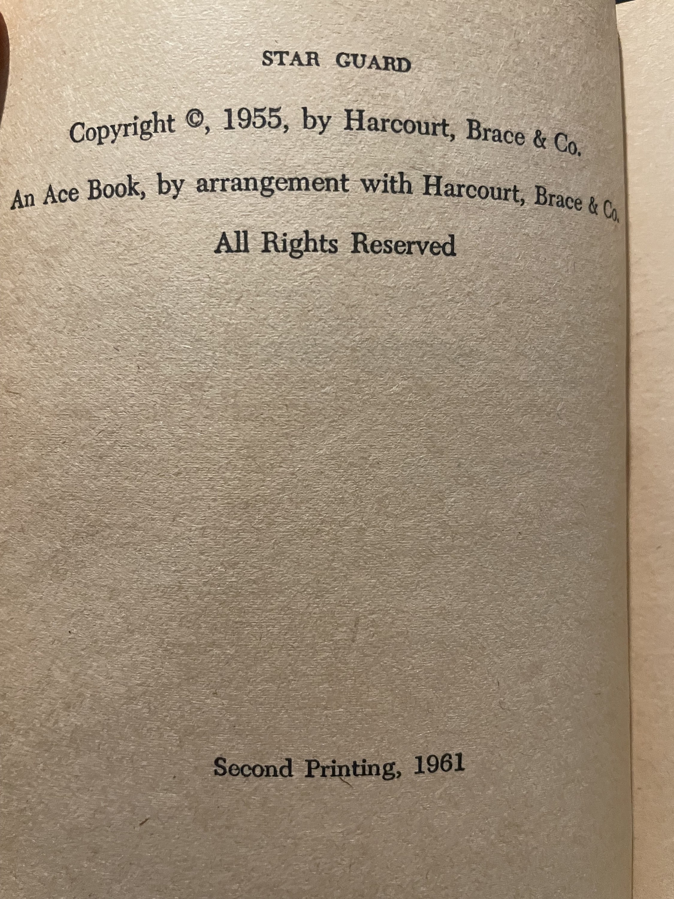 Star Guard Vintage Sci Fi by Andre Norton Ace Book Outer Space Thriller ...