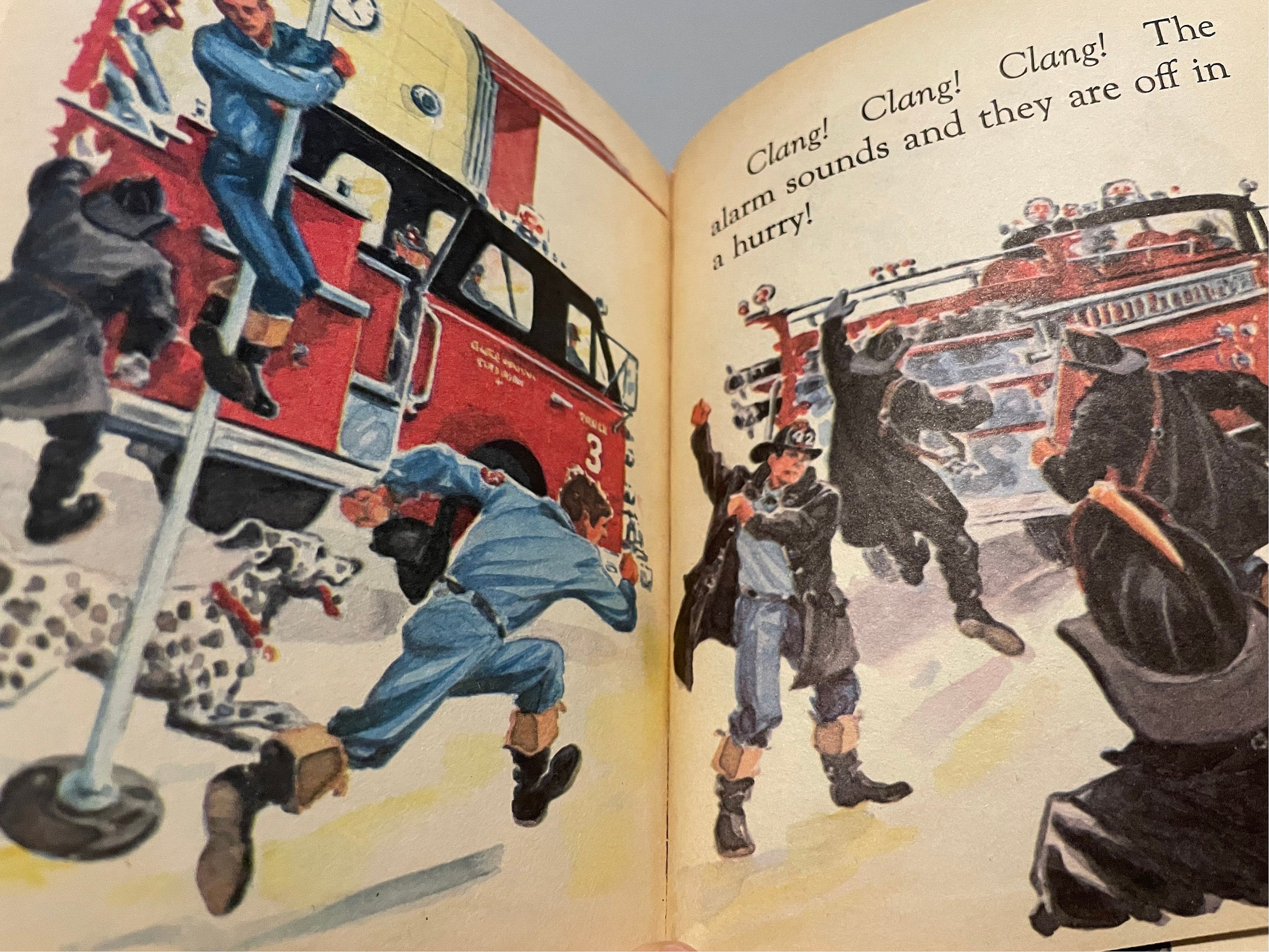 Firefighters Elf Book Vintage 1971 Fire Engines Trucks Firemen - Etsy