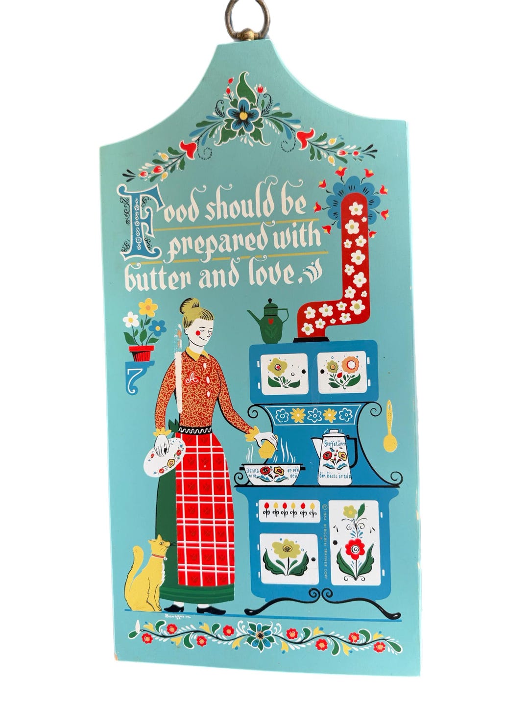 Berggren Wooden Trivet Breadboard Wall Hanging the Saying on the Board ...