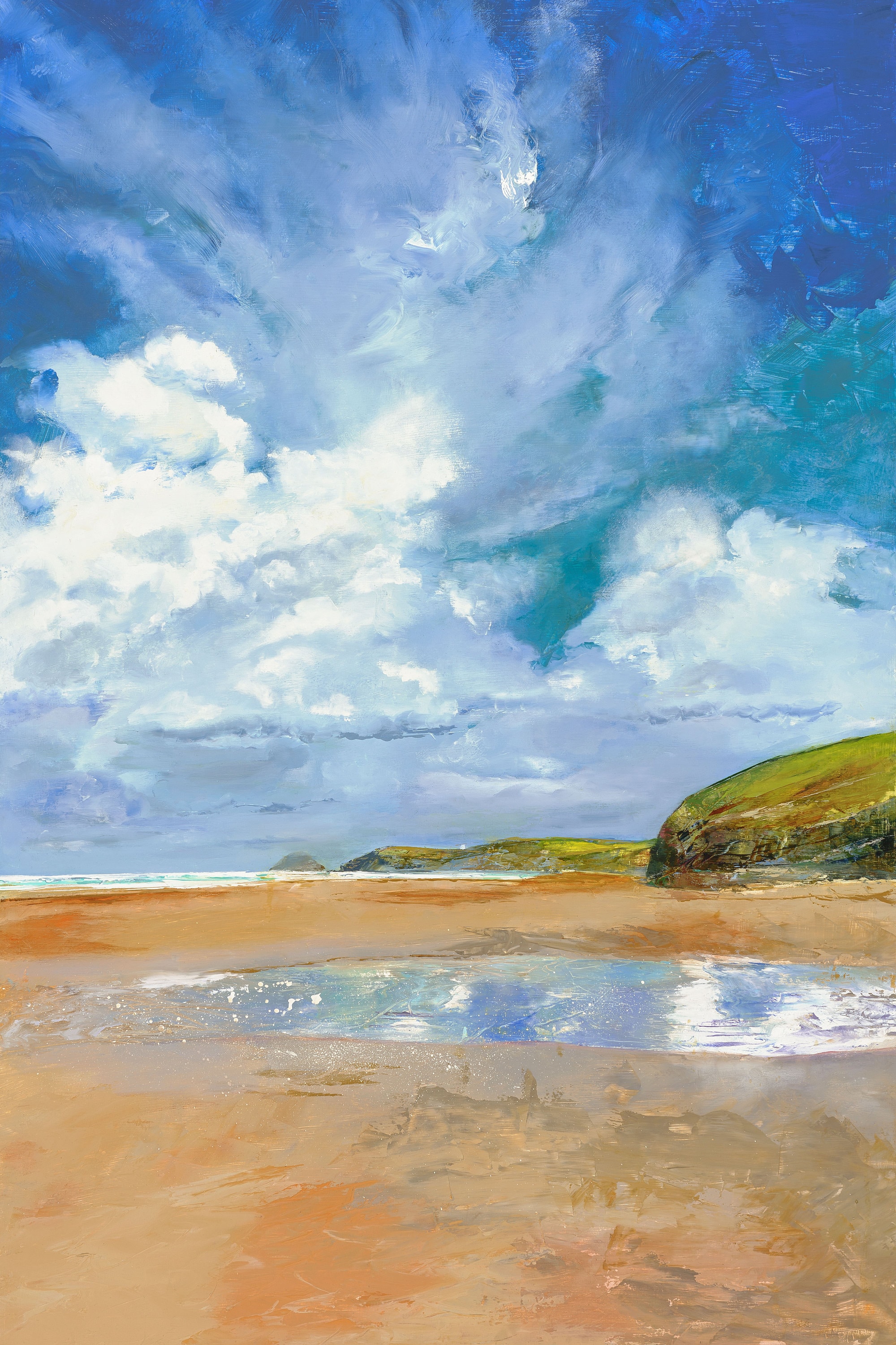 Cornwall Art Wall Print Perranporth Cornish Gifts, Artist Sarah Eddy ...