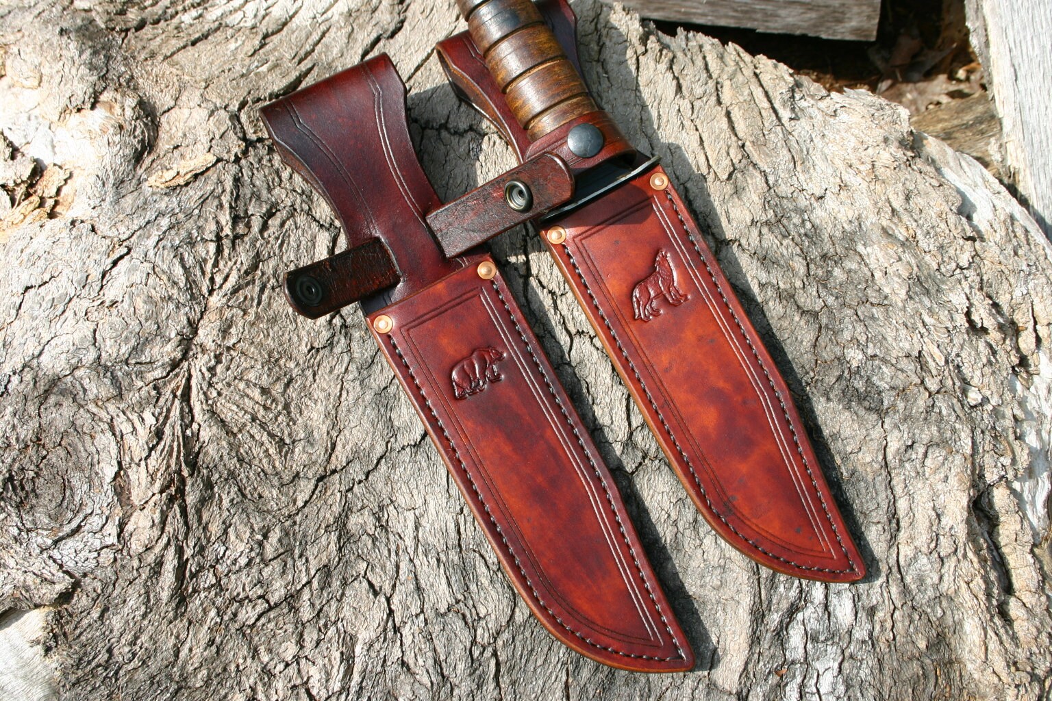 Hand Crafted Ka-bar Sheath - Etsy