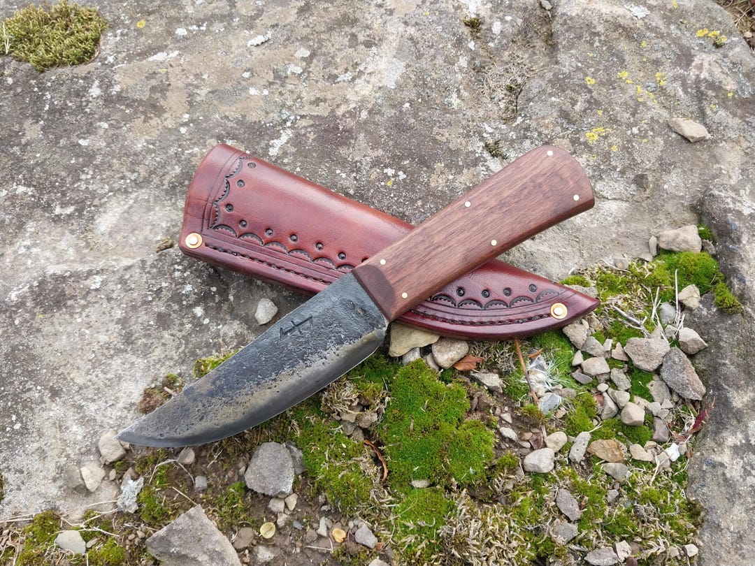 Hand Forged Frontier Knife, 5" Blade - Etsy